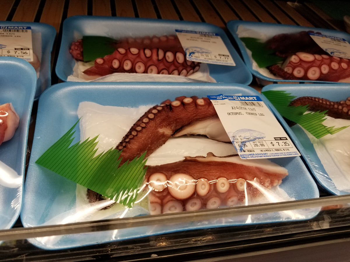 OCTOPUS at the grocery store – Dark Whimsical Art