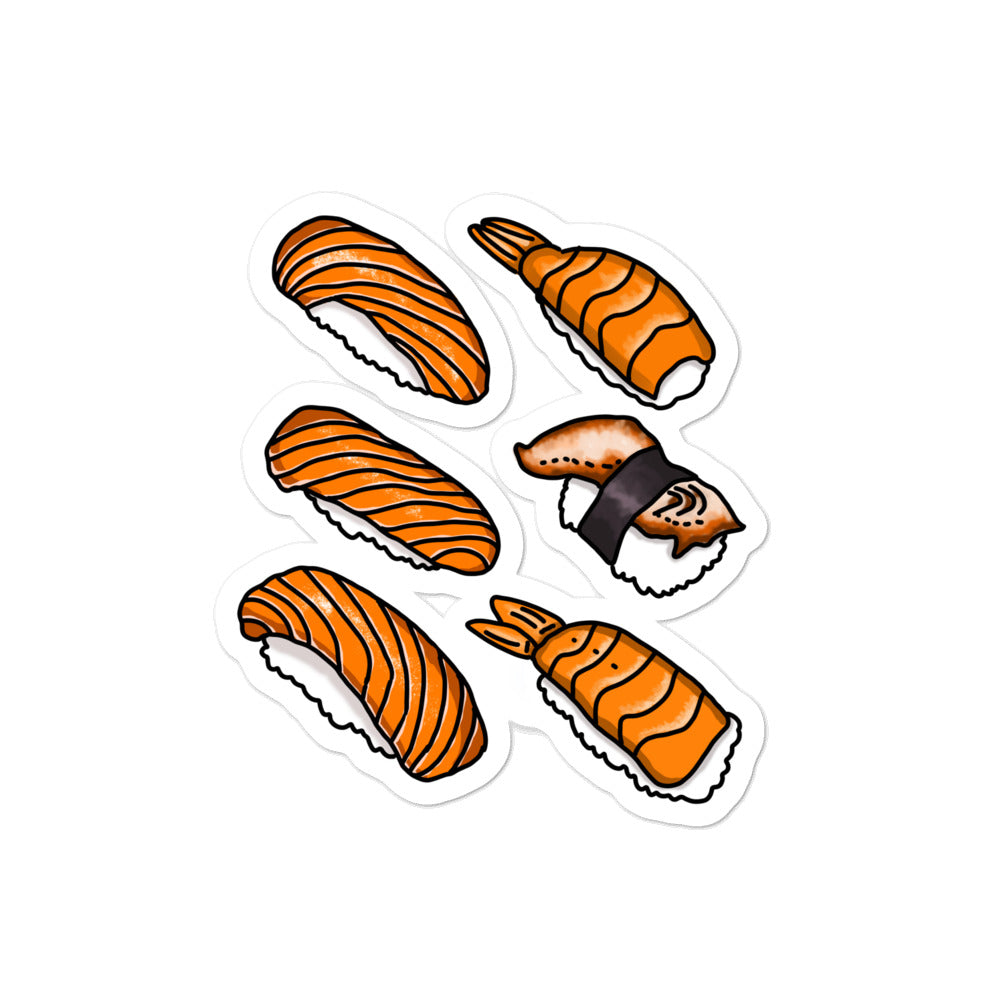 Japanese Sushi Stickers Perfect For Bullet Journals – Dark Whimsical Art